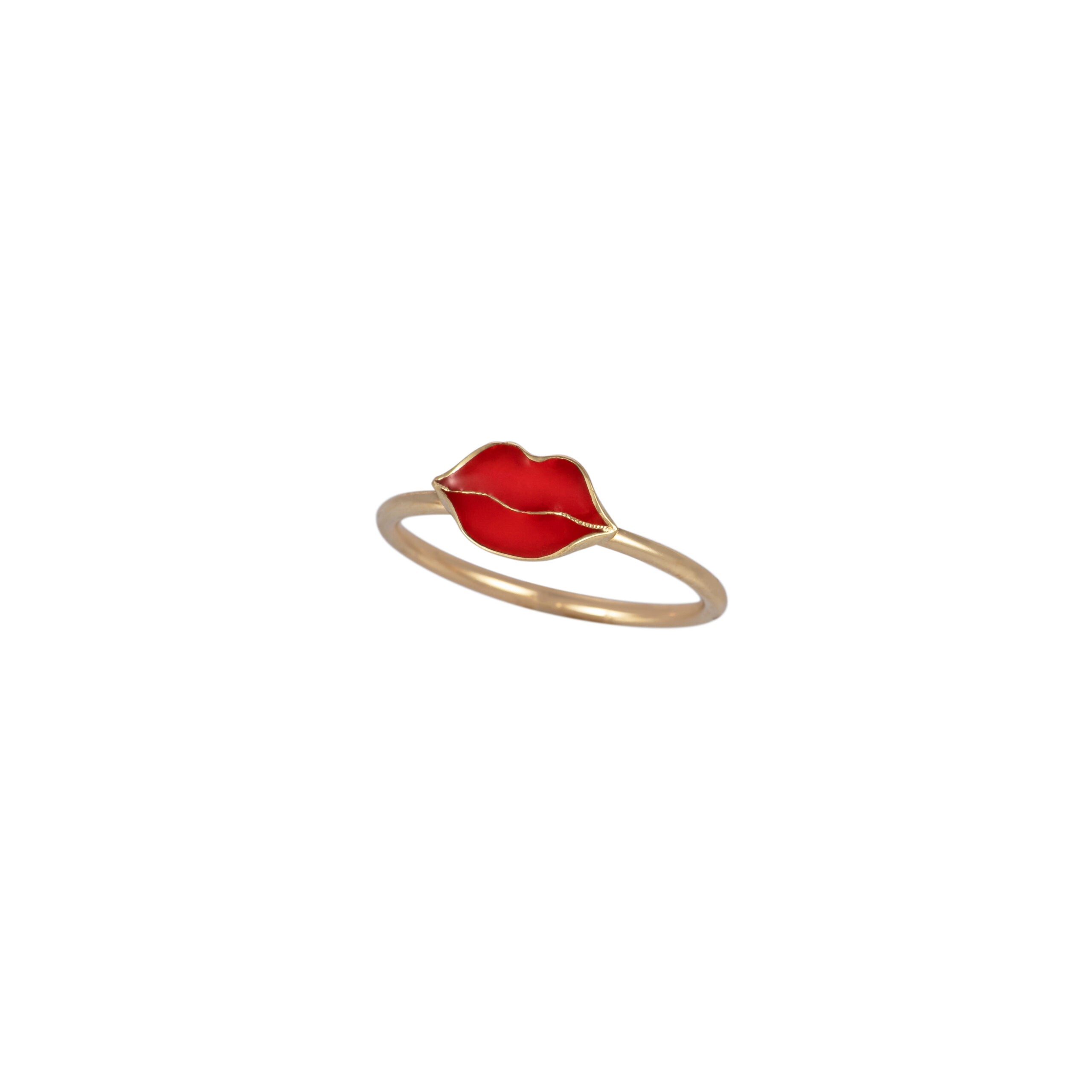 Enamel Lips Ring – Leïa K